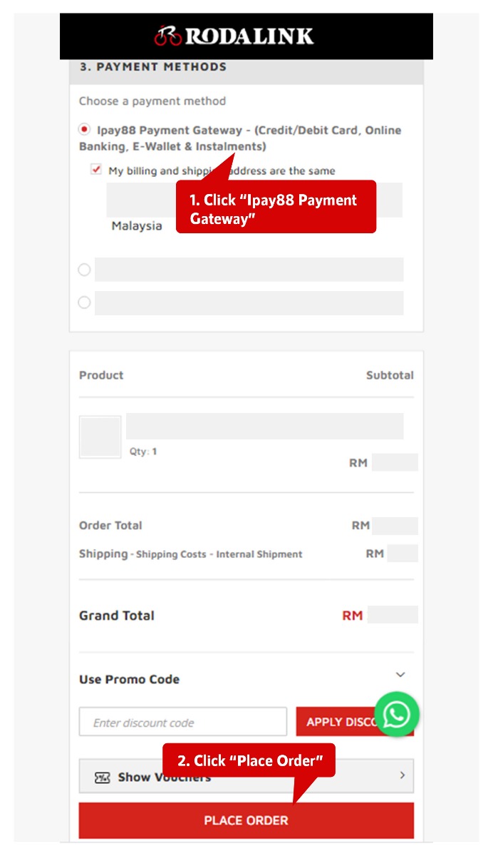 Credit Card / Debit card / Online Banking / E-Wallet / DuitNow QR ...